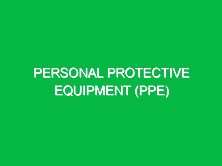 Personal Protective Equipment (PPE) Archives - Safety Notes