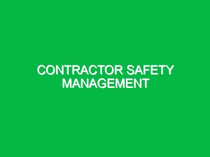 Contractor Safety Management Archives - Safety Notes
