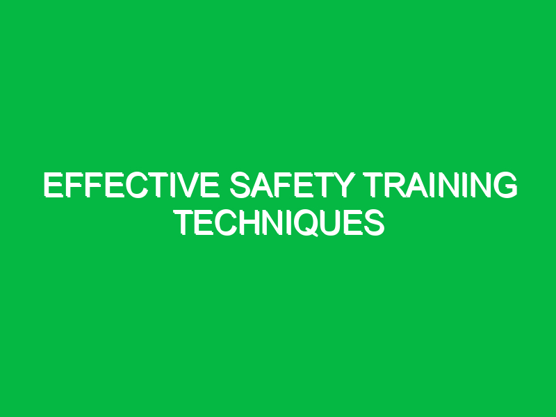 Safety orientation for new employees - Safety Notes