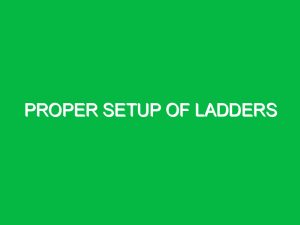 Avoiding overreaching and falls from ladders - Safety Notes