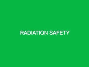Types of radiation exposure in the workplace - Safety Notes