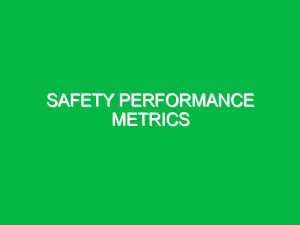 Risk Assessment and Control Measures - Safety Notes