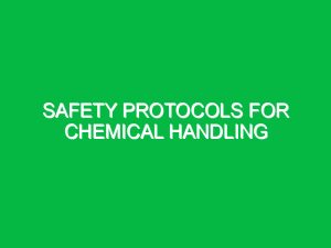 Safety Measures for Industrial Equipment - Safety Notes