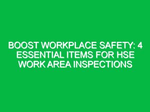 Essential Safety Signs in the Workplace: Your Critical Guide - Safety Notes
