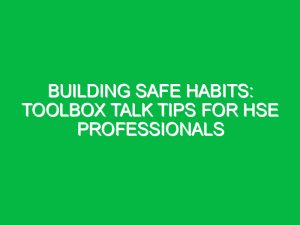 Essential Risk Assessment Examples for HSE Success - Safety Notes