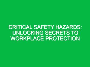 Combatting Complacency: Essential Strategies for a Safer Workplace ...