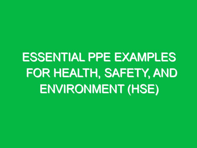 examples of ppe Archives - Safety Notes