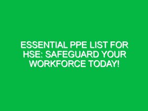 Essential Risk Assessment Examples for HSE: Unlocking Safety Success ...
