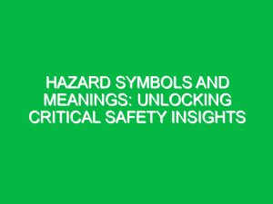 hazard symbols and meanings Archives - Safety Notes