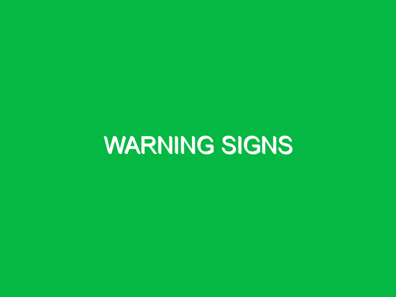 warning signs - Safety Notes