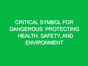 Essential Caution Symbols for Health, Safety, and Environment Success ...