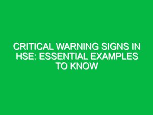 examples of warning signs Archives - Safety Notes