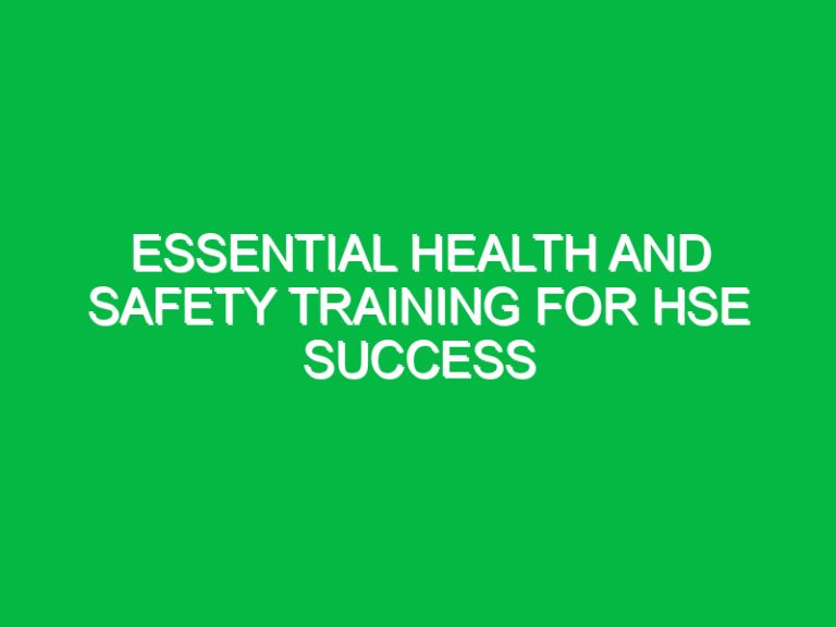 basic health and safety training Archives - Safety Notes