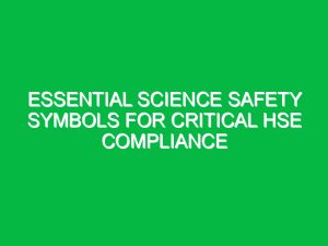 science safety symbols Archives - Safety Notes