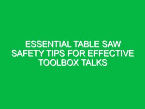 Essential HSE Operating Procedures for a Safer Workplace - Safety Notes