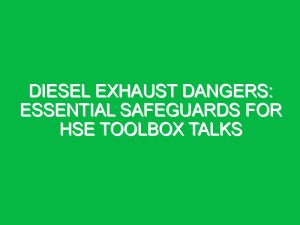 Critical Safety Hazards in the Workplace: Essential Insights - Safety Notes
