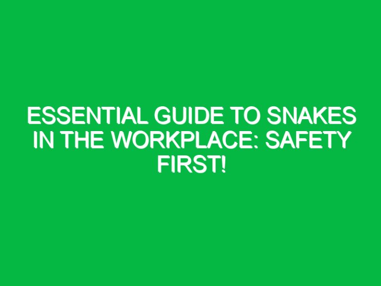 Snakes in the Workplace Archives - Safety Notes