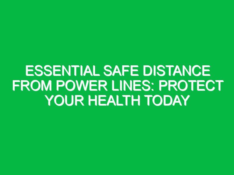 safe distance from power lines Archives - Safety Notes