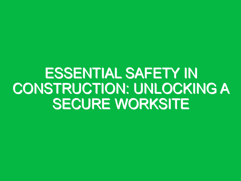 Critical Safety Hazards in the Workplace: Essential Insights - Safety Notes