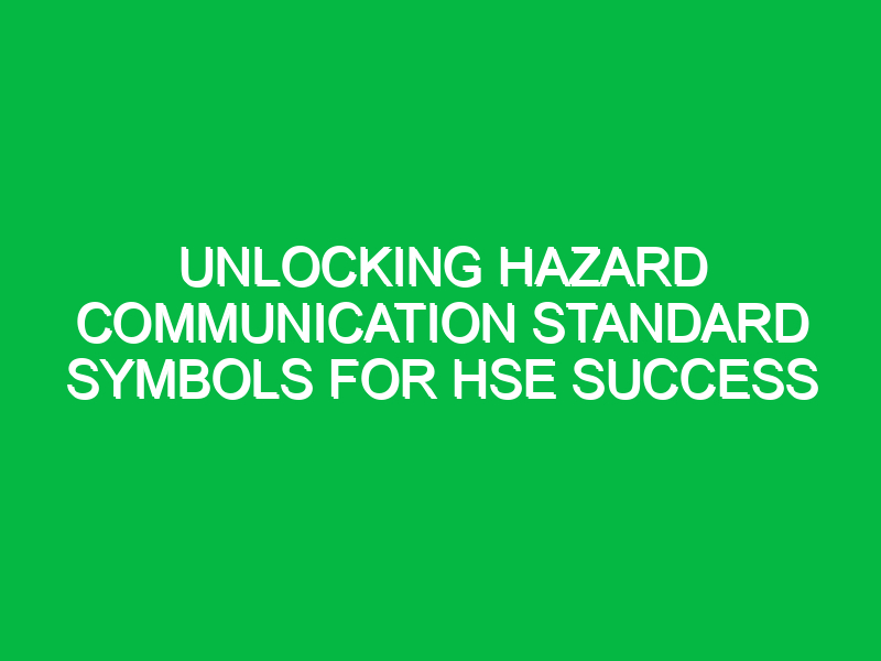 hazard communication standard symbols Archives - Safety Notes