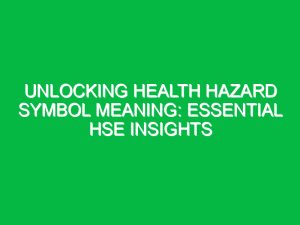 Essential Health Hazard Examples Every HSE Professional Must Know ...