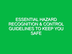 Must-Know Guide to Hazardous Chemicals: Four Routes of Entry Explained ...
