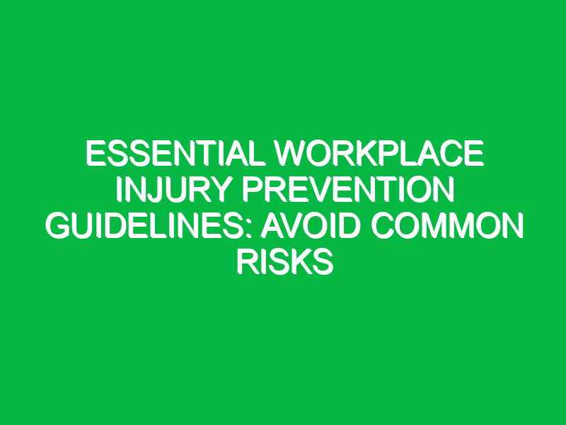 Essential Hand Safety and Injury Prevention Safety Talk Guidelines ...