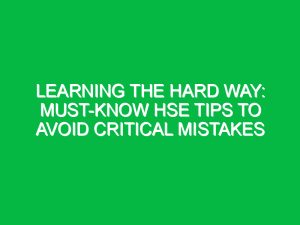 Essential Lessons: Learning From Past Incidents to Improve Safety ...